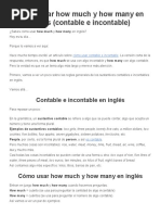 Ejemplos de How Many y How Much | PDF | Relaciones personales, crianza ...