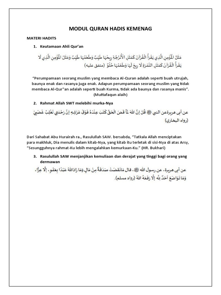 Modul Qurdis | PDF | Agama & Spiritualitas