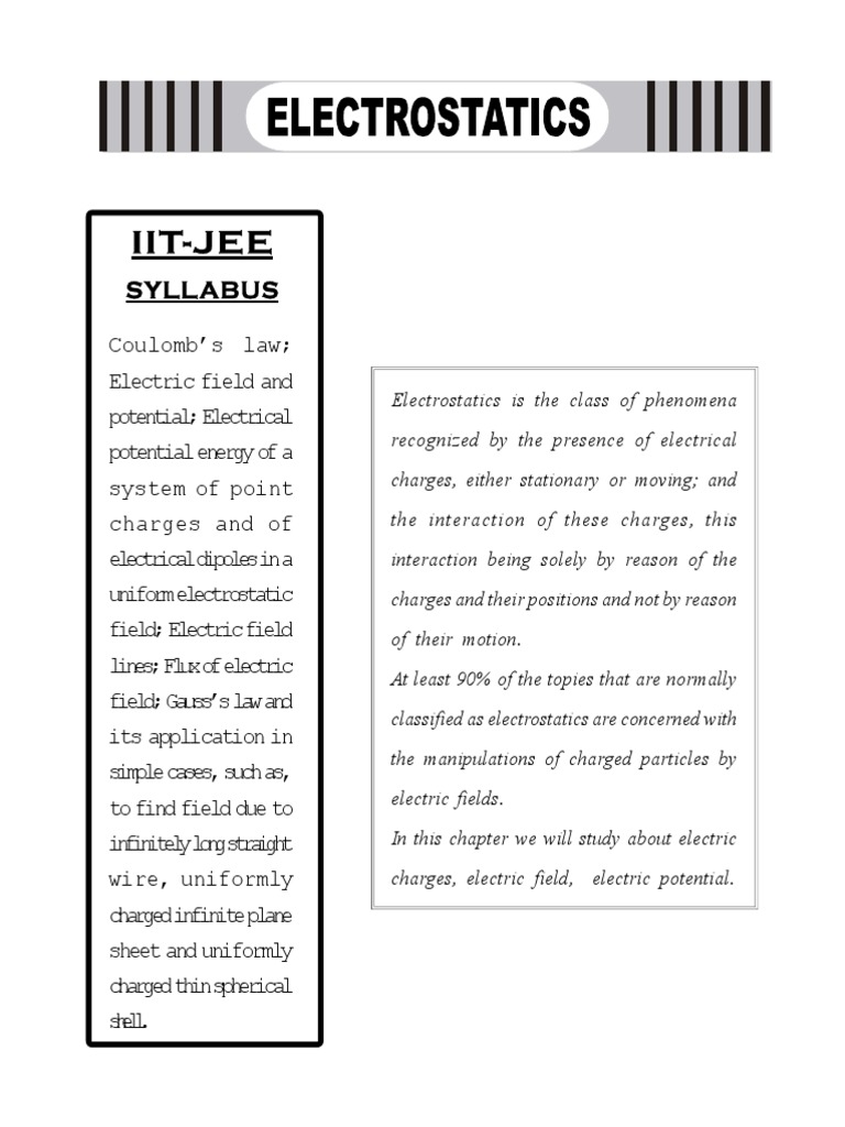 Electrostatic Theory | PDF | Electric Charge | Electron