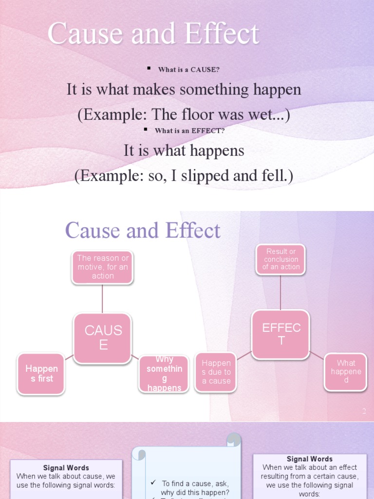 Cause and Effect | PDF | Verb | Grammar