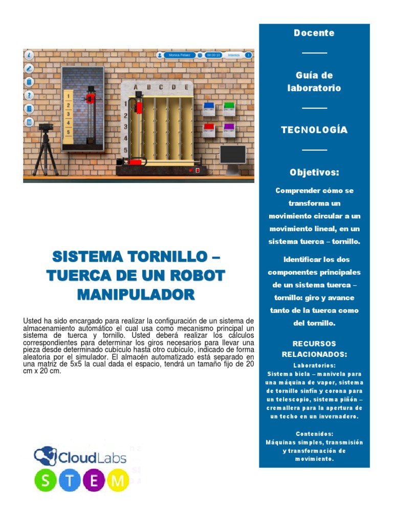 Mecanismos Tuerca Tornillo | PDF | Tornillo | Tuerca (Hardware)
