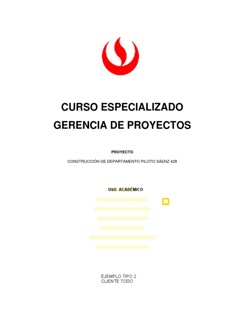 Ejemplo Tipo 2 Trabajo Final Obs | PDF | Presupuesto | Business