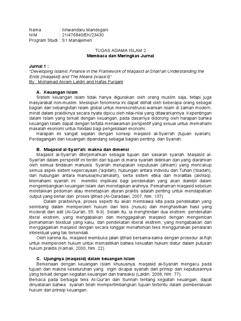 Islam Religion Summary 1 and 2 | PDF