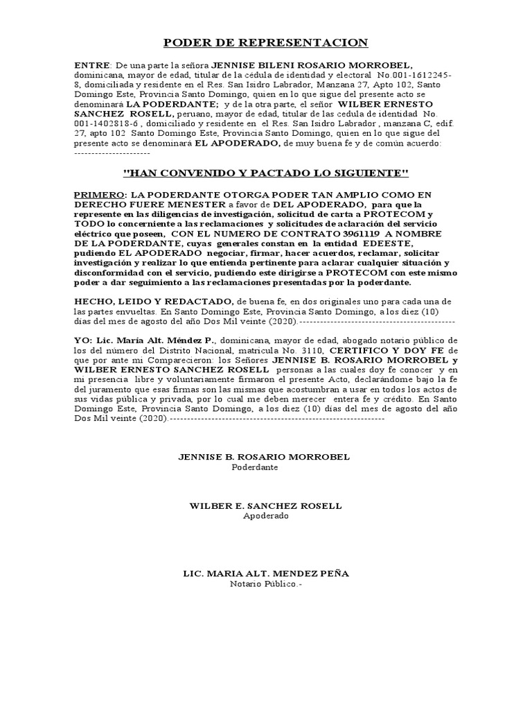 Poder de Representacion | PDF | Justicia | Crimen y violencia