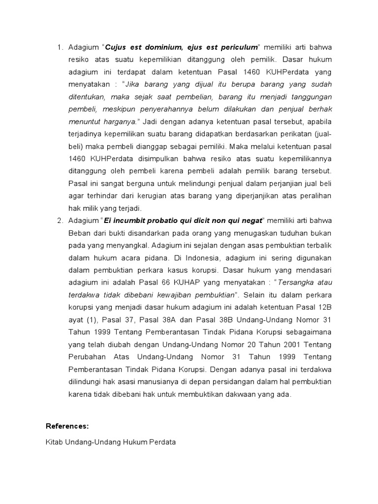 2 Adagium | PDF | Ilmu Sosial