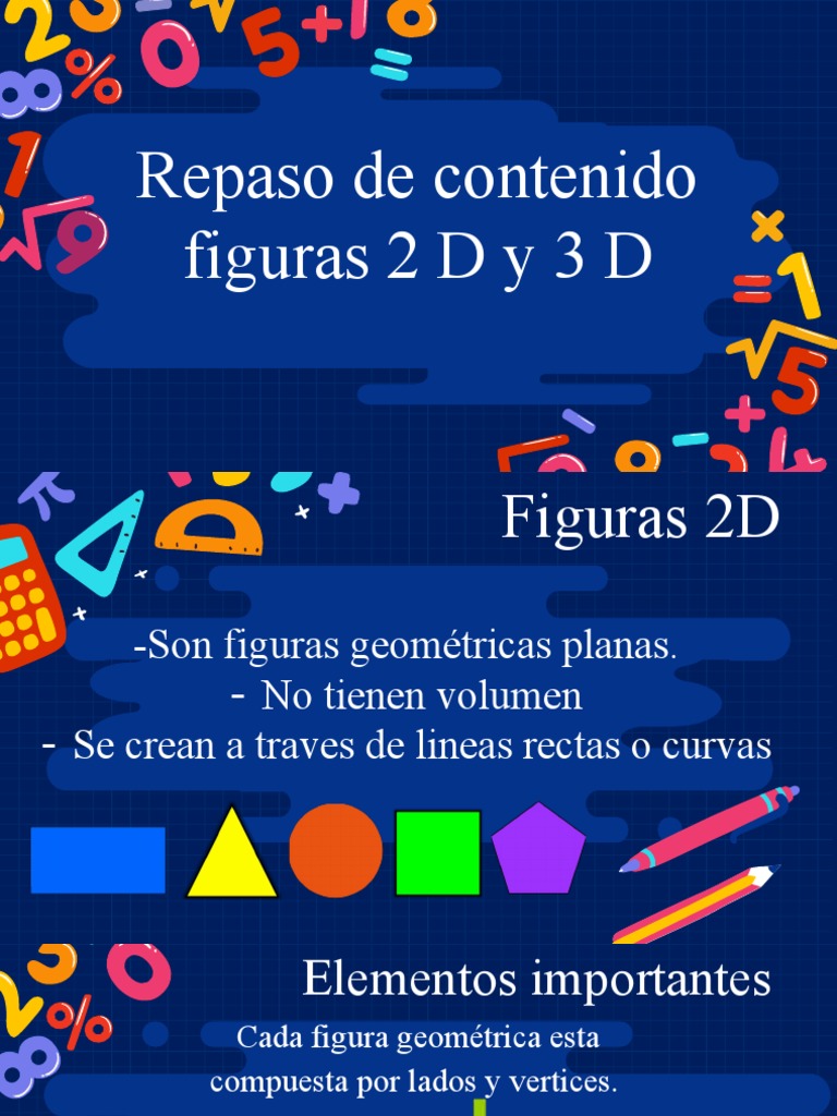 Repaso de Figuras 2D y 3D | PDF | Geometría | Triángulo