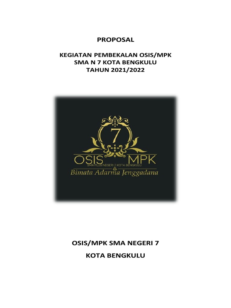 Proposal Mos Osis | PDF