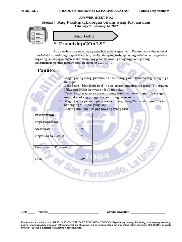 APPROVED ESp 8 Module - 9 - MT-2 | PDF