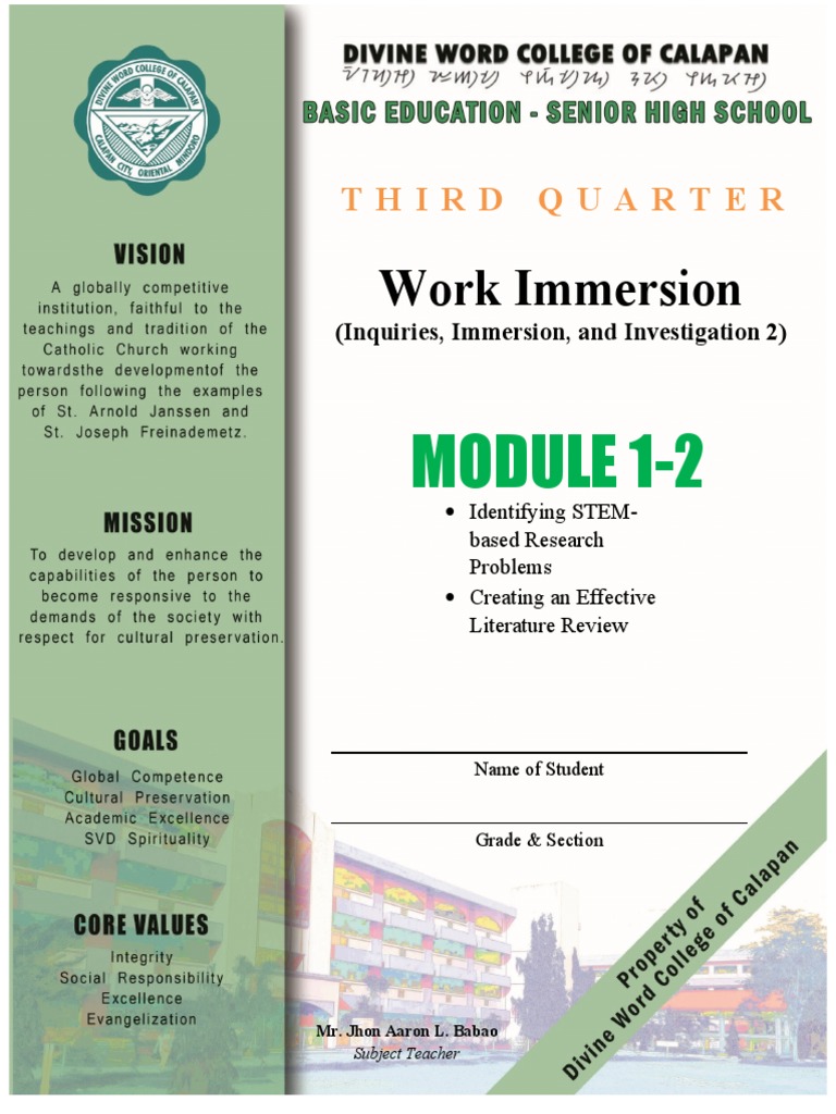 STEM Research Problem Identification Guide | PDF | Qualitative Research ...