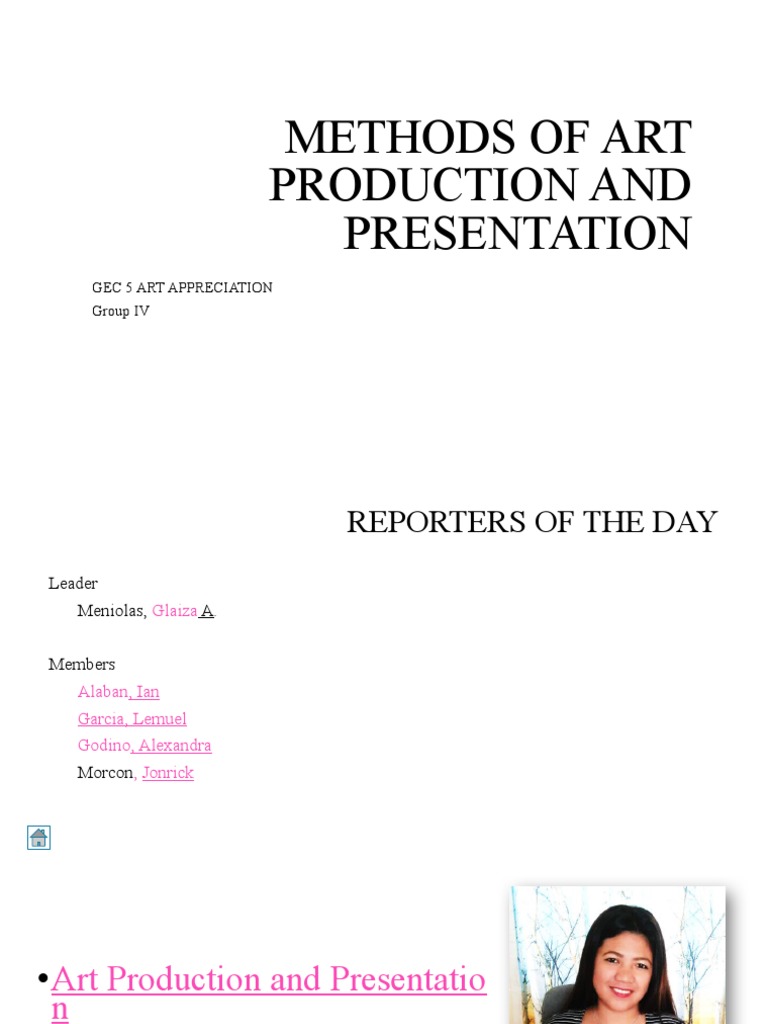 Methods of Art Production and Presentation | PDF | Abstract Art ...