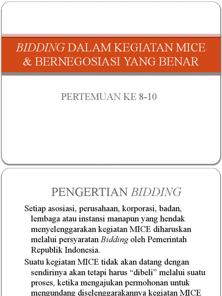 10 Bidding (Penawara | PDF
