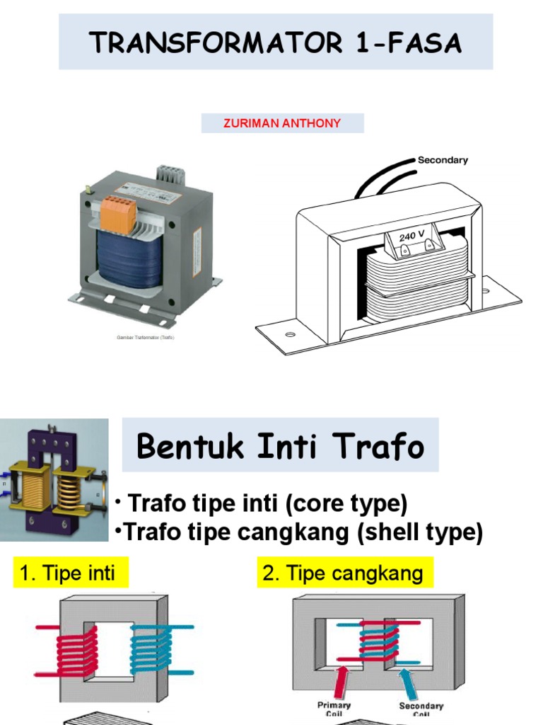6 Trafo 1 Fasa - ZA | PDF