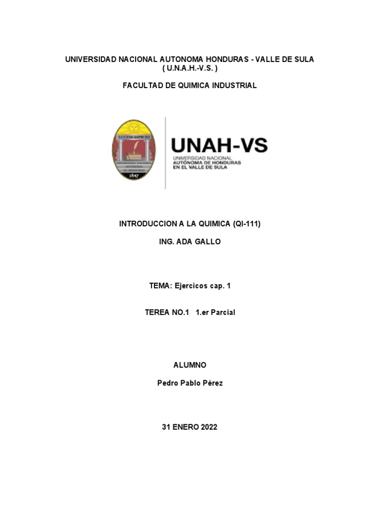 Portada Unah-Vs Intro QQ | PDF | Agua | Muestreo (Estadísticas)