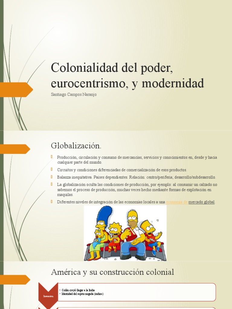 Colonialidad Del Poder, Eurocentrismo, y Modernidad | PDF | Racismo ...