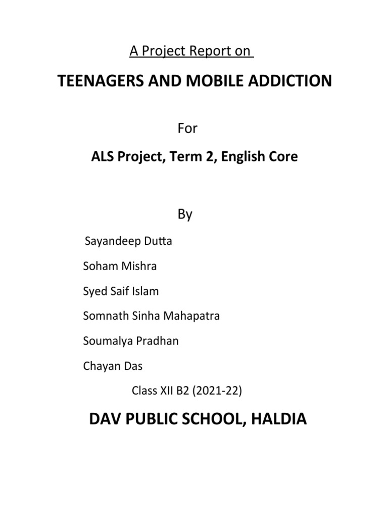 Term II English Project Report | PDF