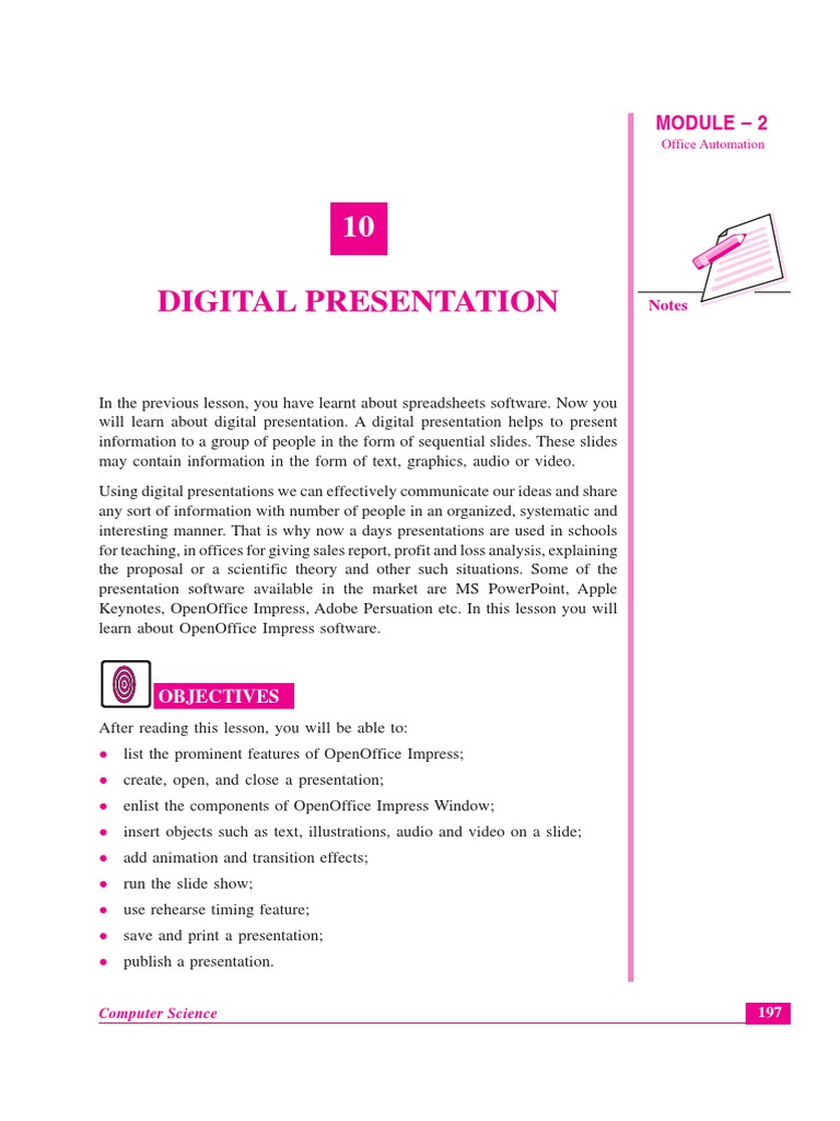Introduction to Digital Presentations | PDF