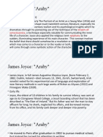 ARABY Analysis | PDF | Narration | James Joyce