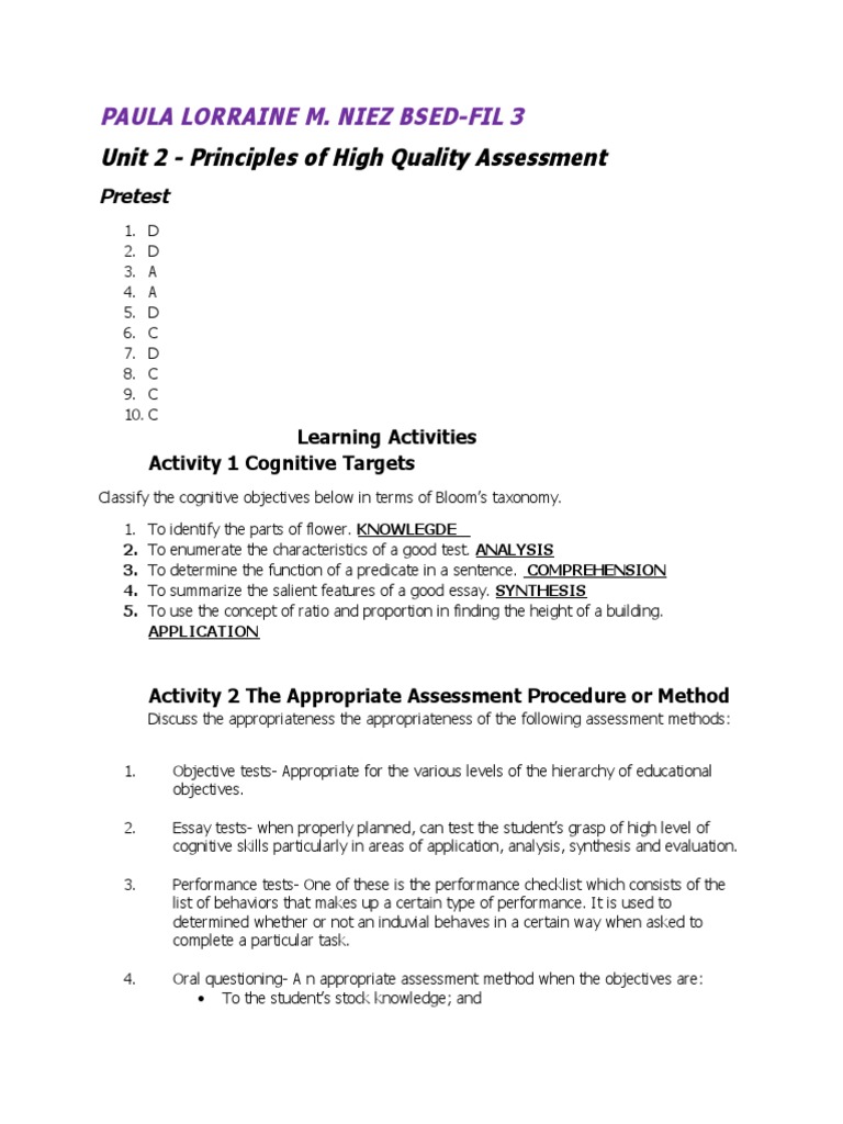 Ped 17 All Answer | PDF