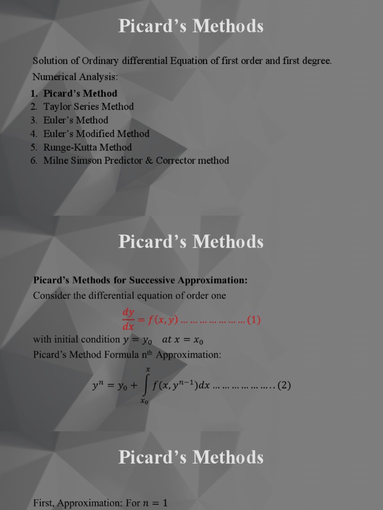Picard Method | PDF