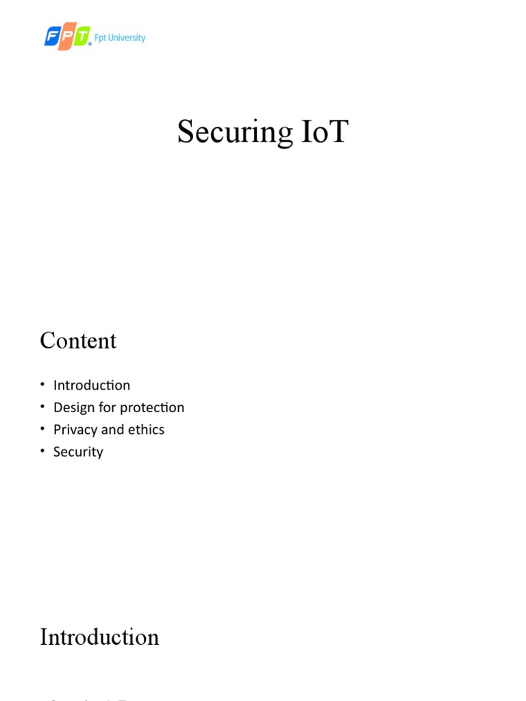 IoT Security Risks and Solutions | PDF | Internet Of Things | Computer ...