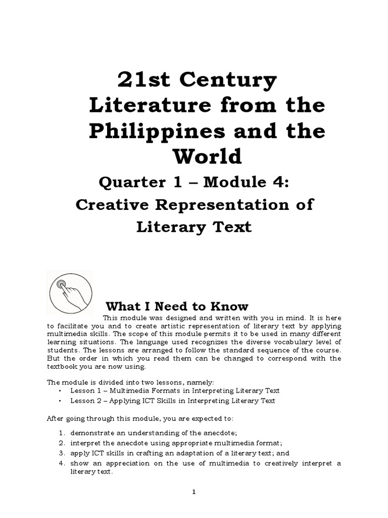 21st Century Literature From The Philippines and The World | PDF ...