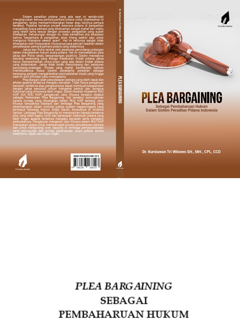 Plea Bargaining Sebagai Pembaharuan Hukum Dalam Sistem Peradilan Pidana Indonesia | PDF