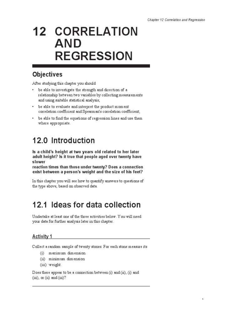 Correlation & Regression Analysis Guide | PDF | Regression Analysis | Statistical Analysis
