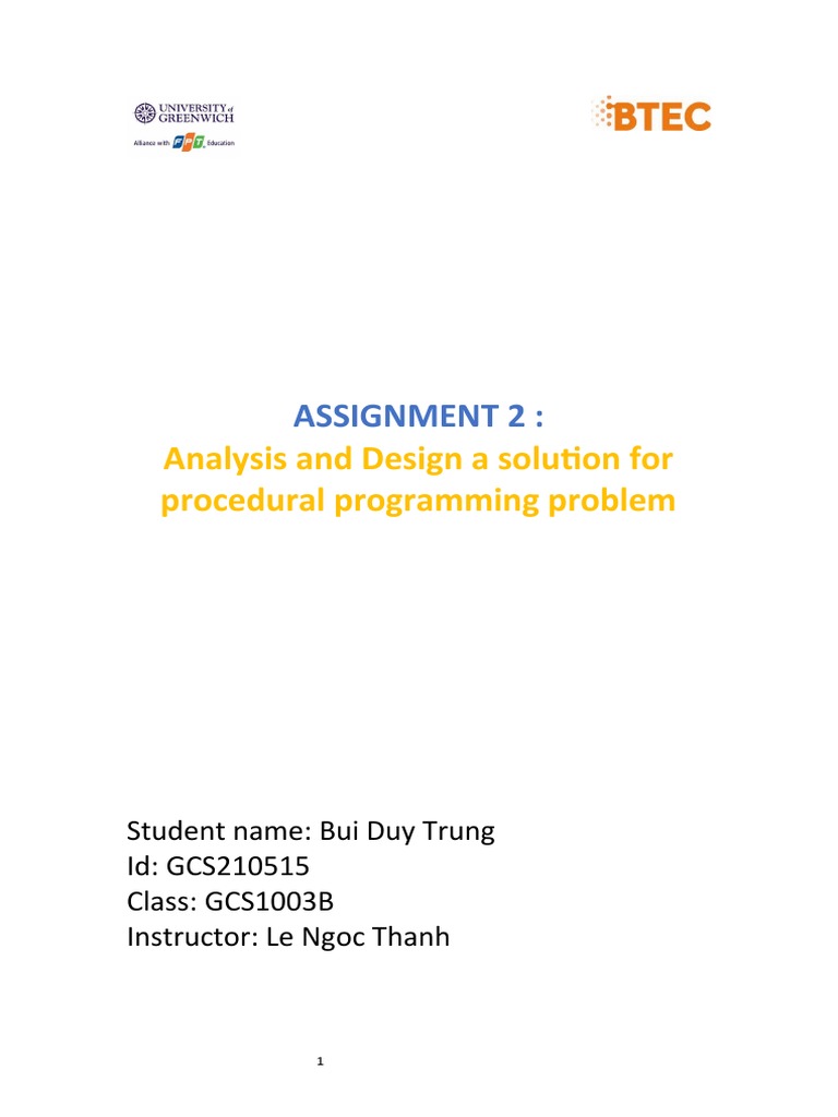 Analysis and Design A Solution For Procedural Programming Problem | PDF | Subroutine | Control Flow