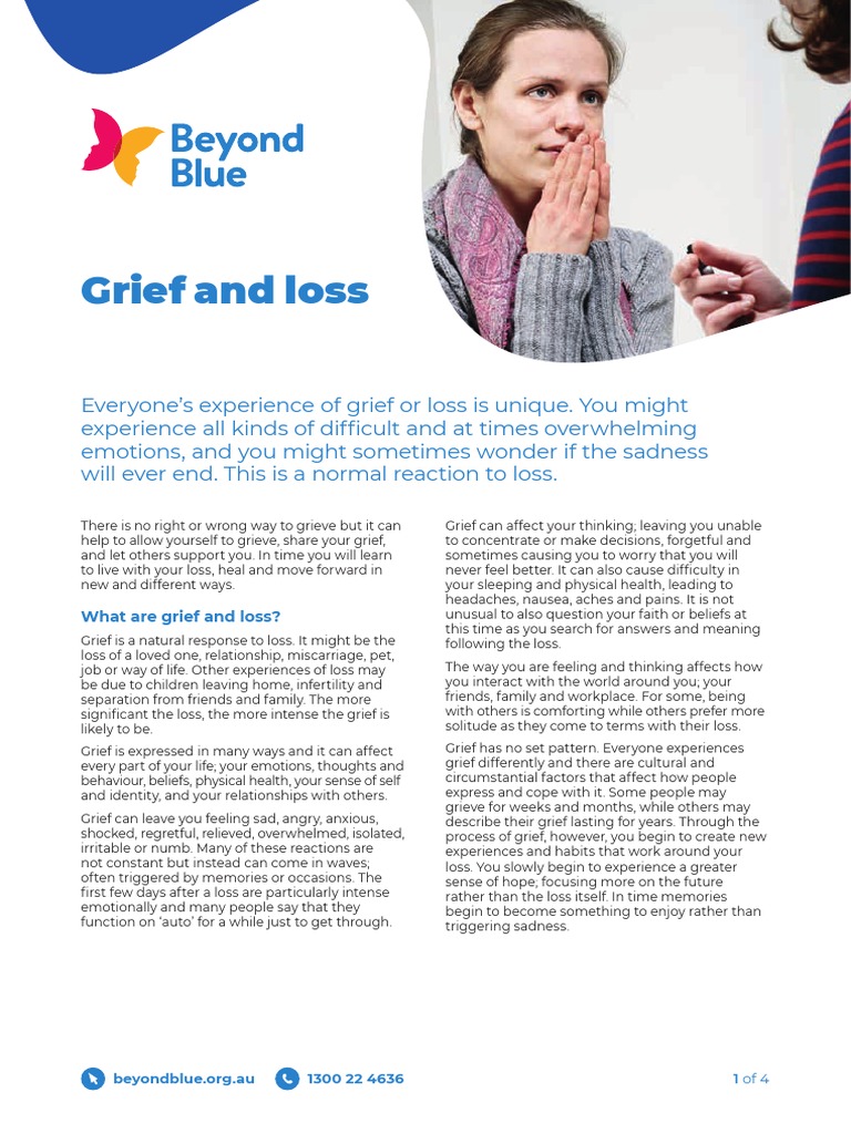 What Are Grief And Loss Pdf Grief Feeling