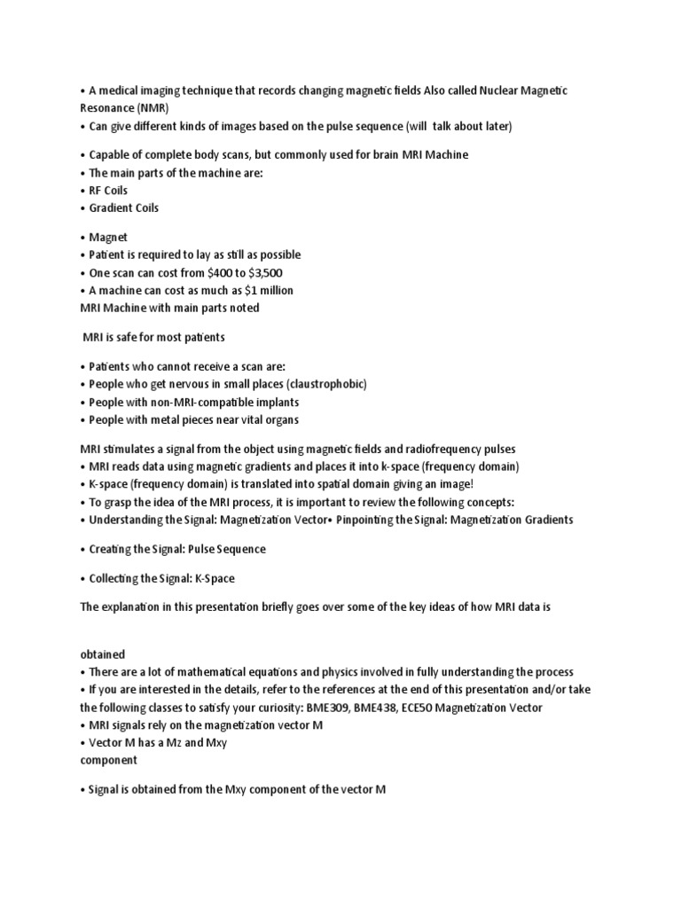 Mri Scan | PDF | Magnetic Resonance Imaging | Optics