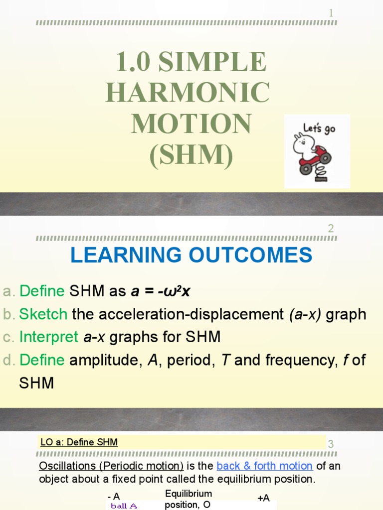 Understanding Simple Harmonic Motion | PDF | Acceleration | Physical Quantities