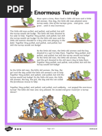 The Enormous Turnip Story Summary | PDF