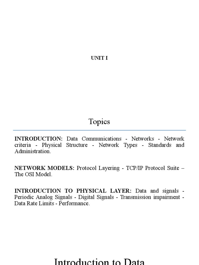 An Overview of Data Communication Networks, Protocols, and Topologies | PDF | Network Socket ...
