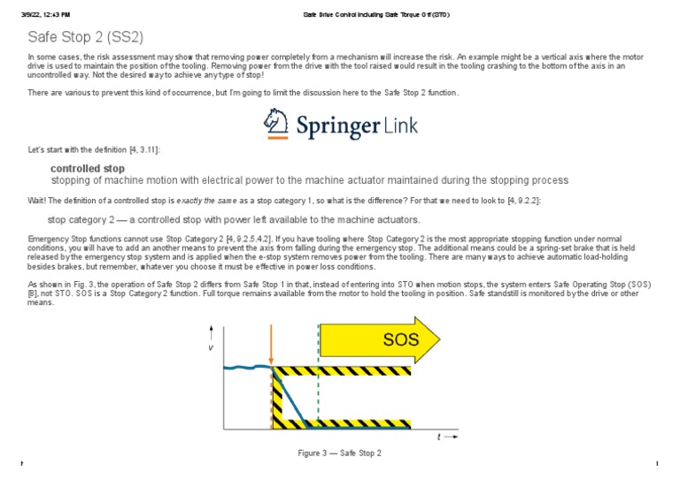 Safe Stop 2 (SS2) | PDF
