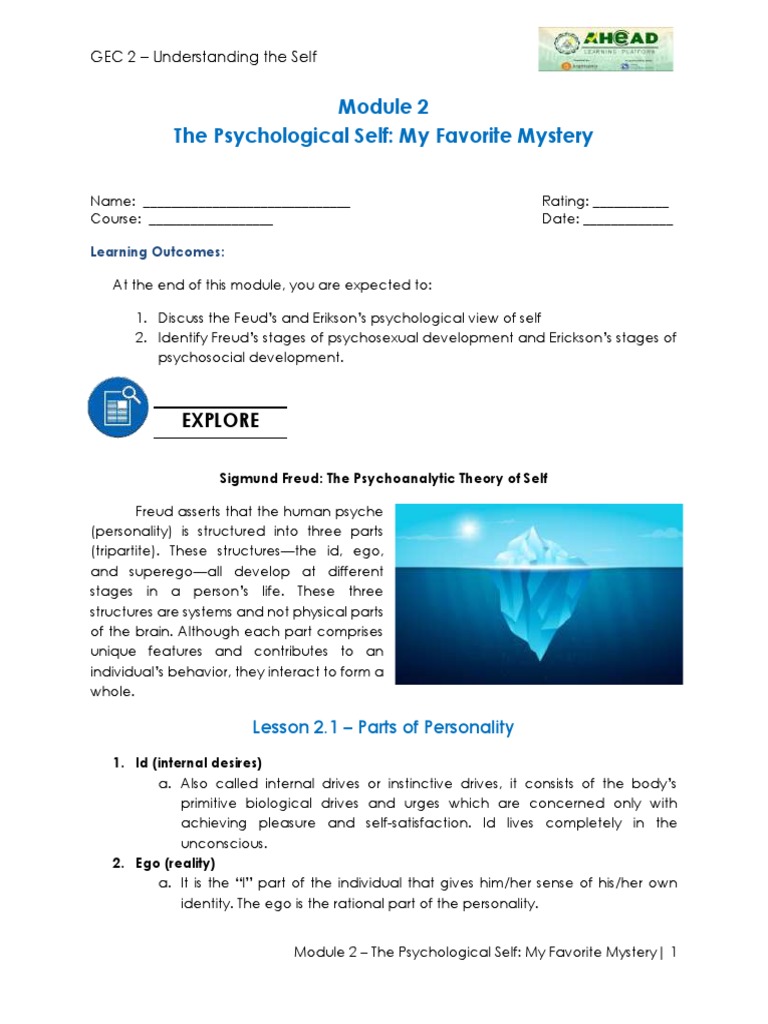GEC 2 - Module 2 | PDF | Id | Psychology