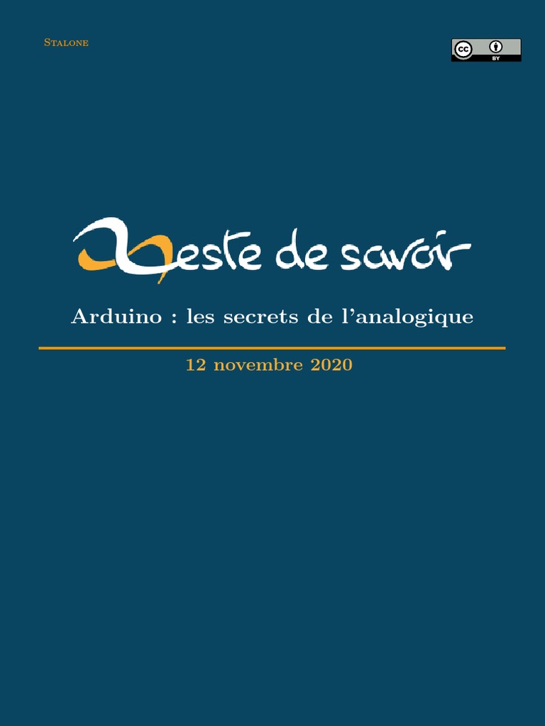 Secrets de l'Analogique sur Arduino | PDF | Arduino | Processeur