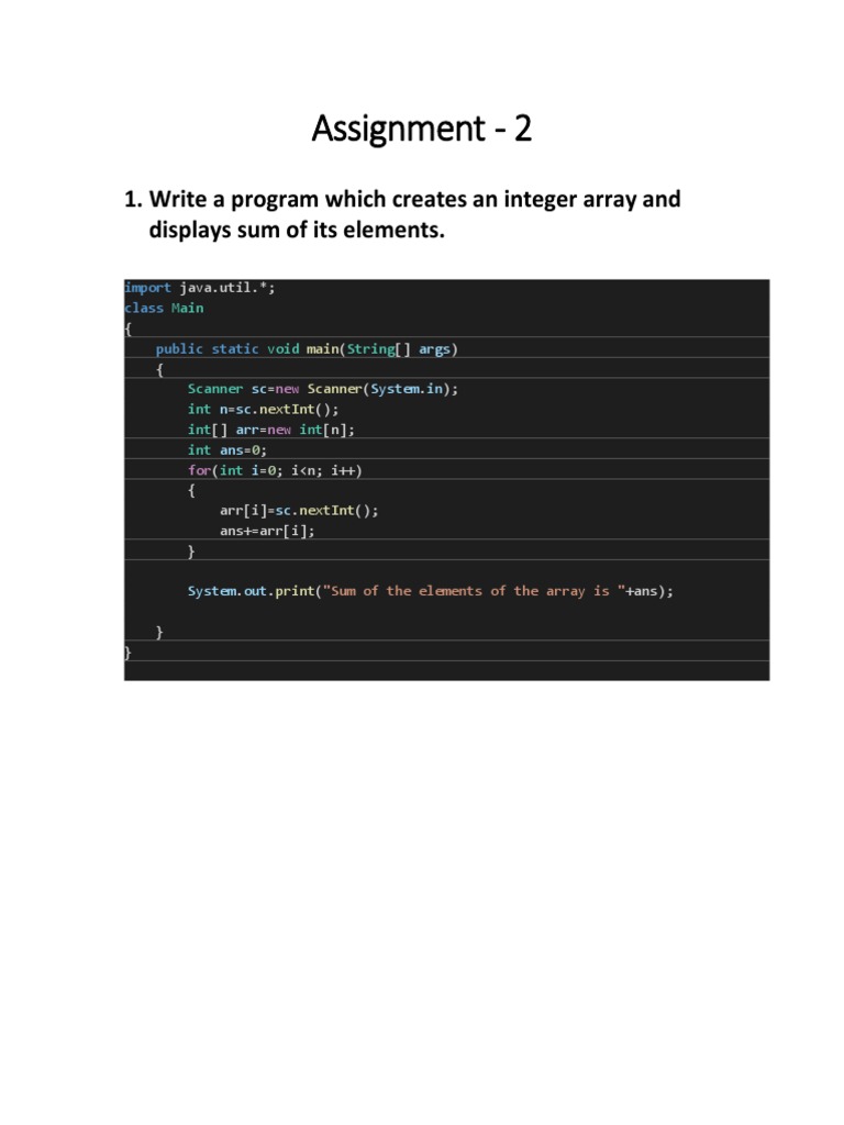 Assignment 2 Pdf Integer Computer Science Arithmetic