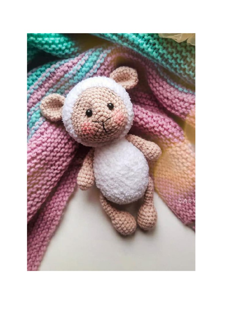 Crochet Sheep Keychain PDF Amigurumi Free Pattern | PDF