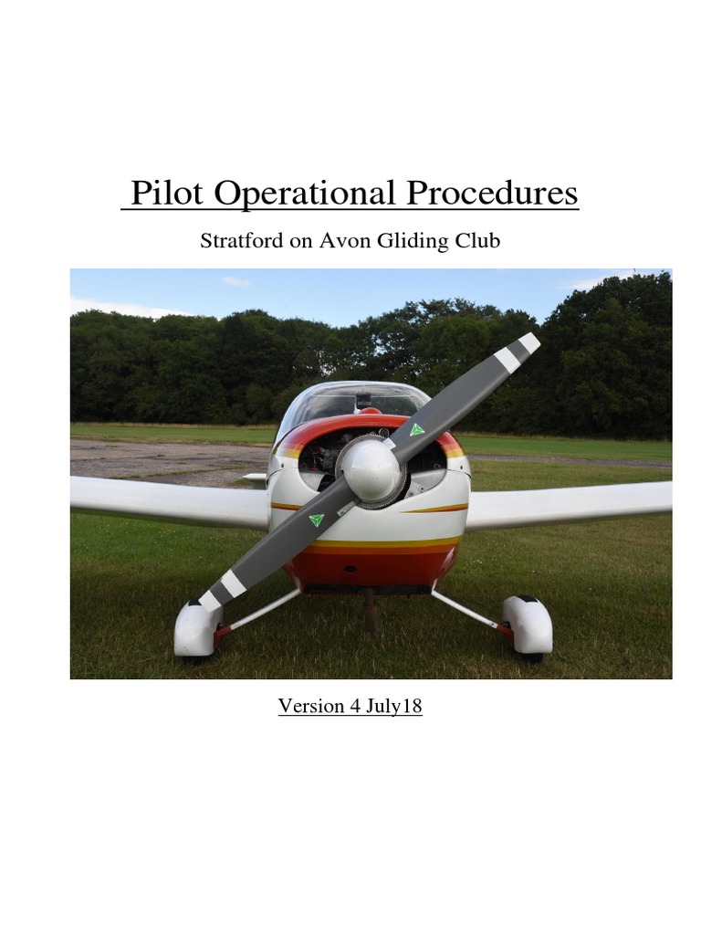 Pilot Operational Procedures: Stratford On Avon Gliding Club | PDF ...