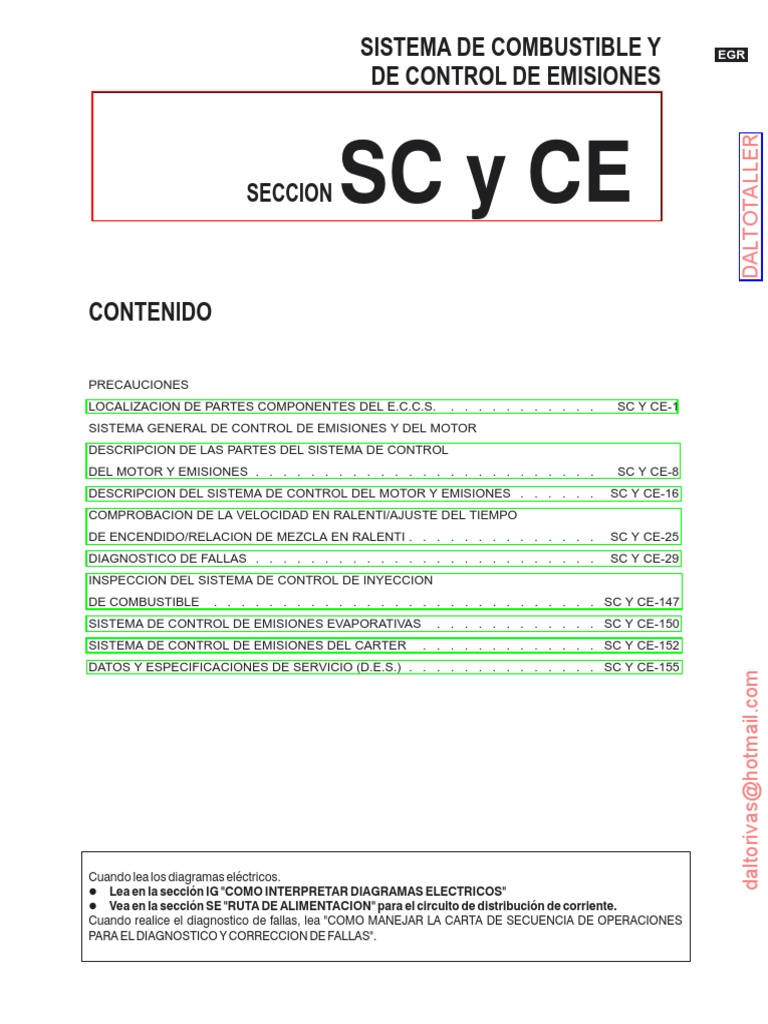 Sec SC y SE2 | PDF | Inyección de combustible | Diodo emisor de luz