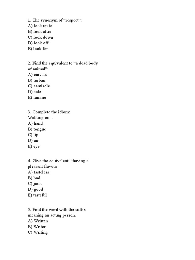 English Grammar Quiz - Multiple Choice Questions on Grammar Topics ...