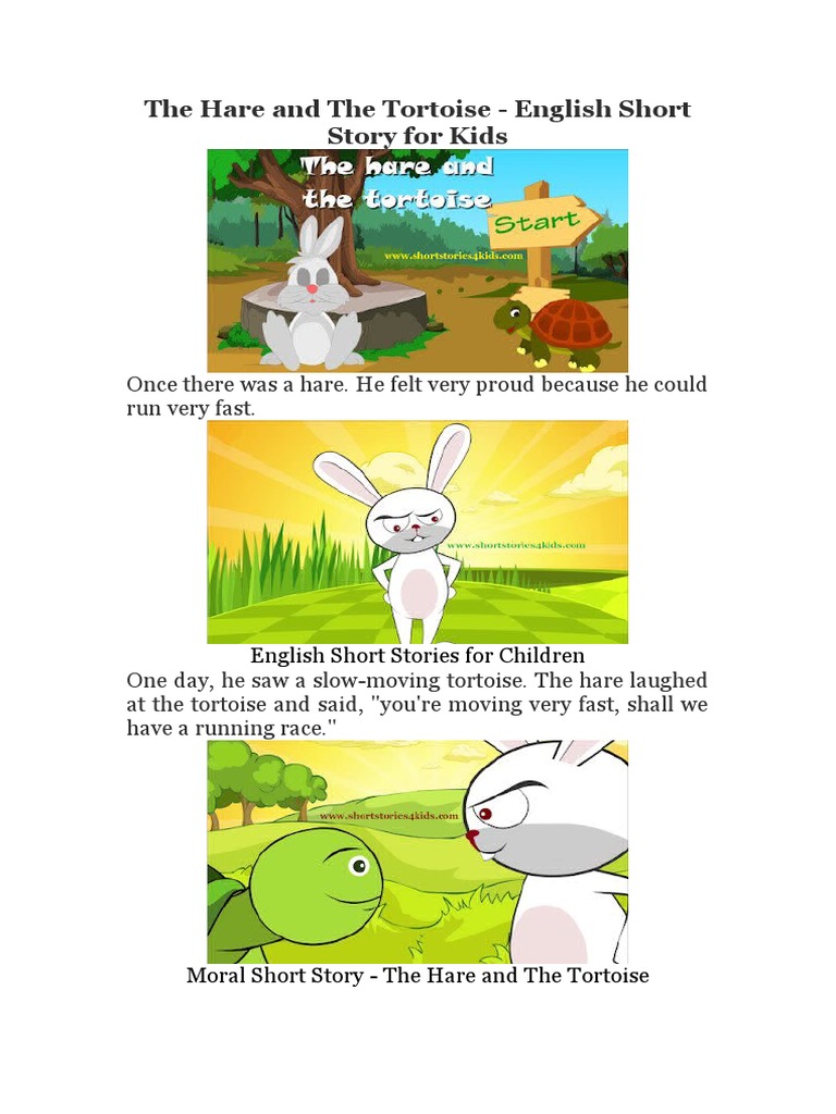 The Hare and The Tortoise: A Short Story | PDF