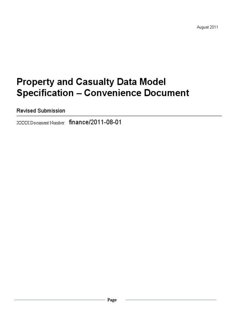 P - C Data Model Specification | PDF | Conceptual Model | Data Model