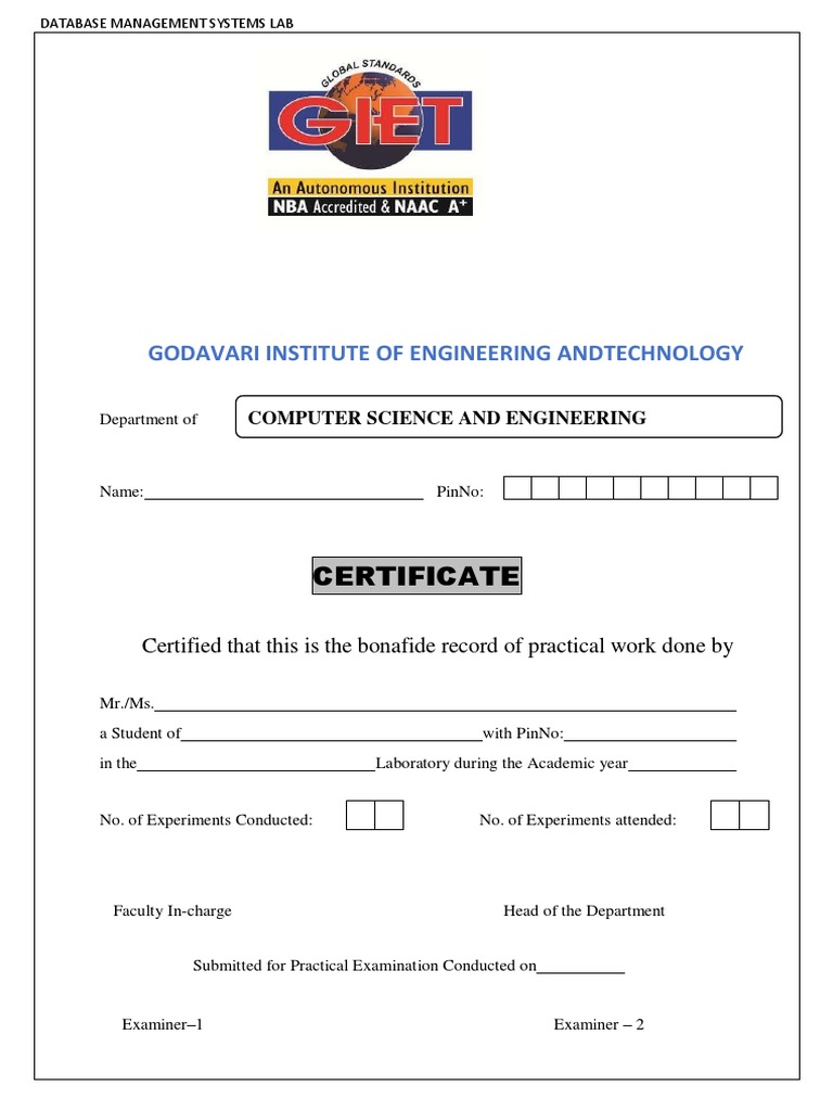 Final DBMS Lab Record | PDF | Pl/Sql | Data Management Software Final DBMS Lab Record | PDF | Pl/Sql | Data Management Software