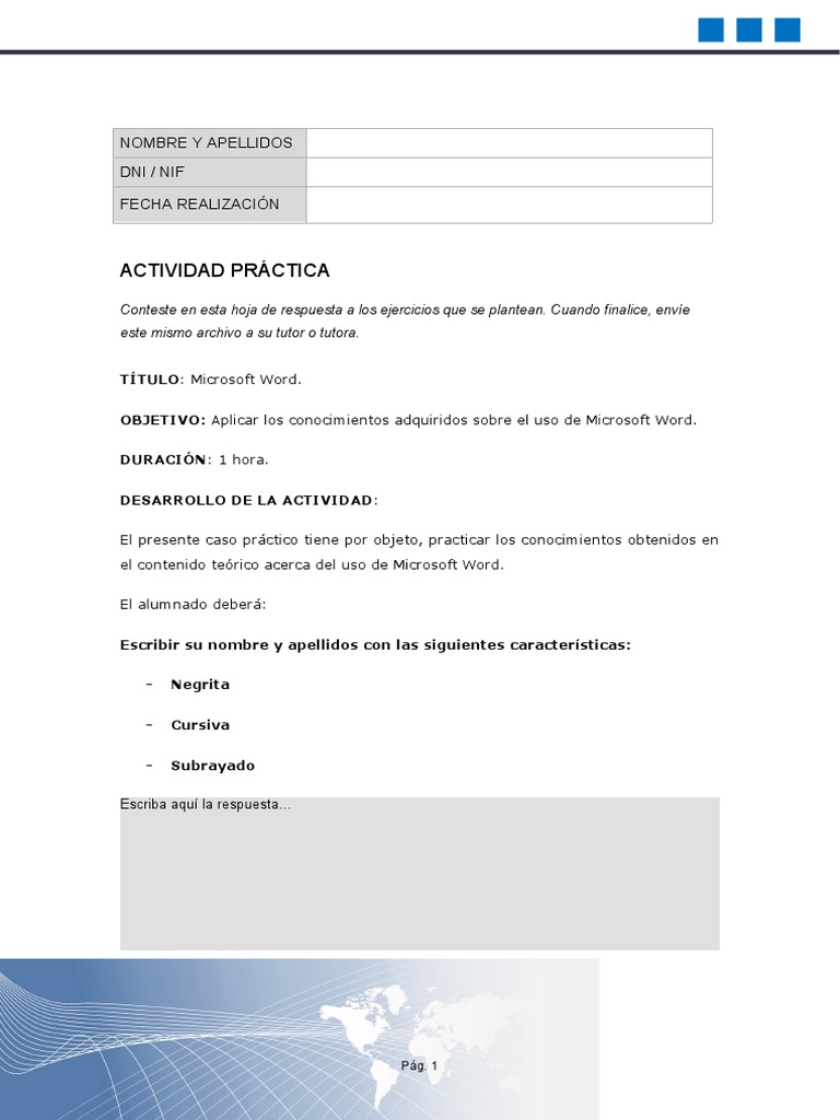 Ejercicio Practico Word 2016 REC020787 | PDF | Software | Microsoft