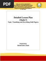 Solid Figures Lesson Plan for Grade 5 | PDF | Shape | Learning