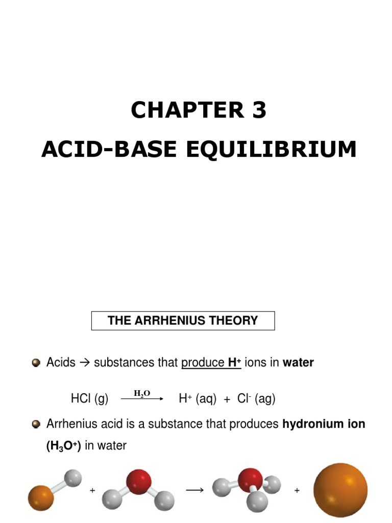 Chapter 3-Acid-Base Equilibria | PDF | Acid | Ph