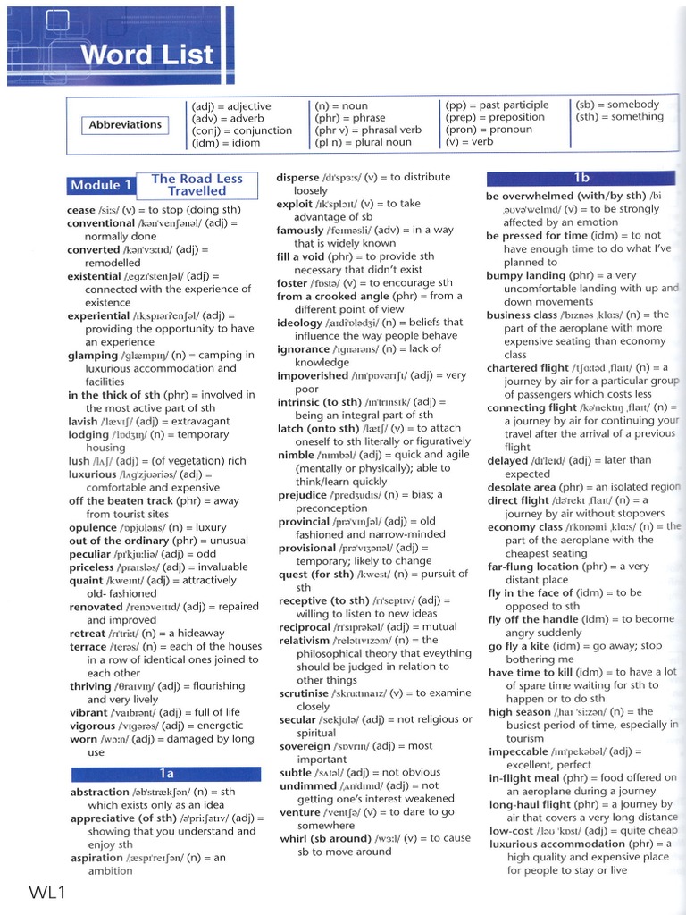 On Screen c2 Wordlist | PDF