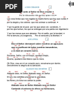 Esquema de Cantos para Misa Con Acordes | PDF | Misa (liturgia) | eucaristía