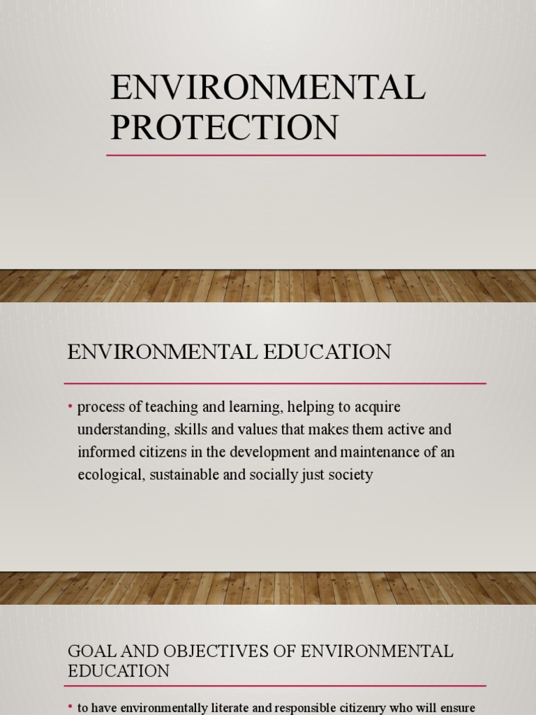 Environmental Protection | PDF | Sustainability | Waste Management